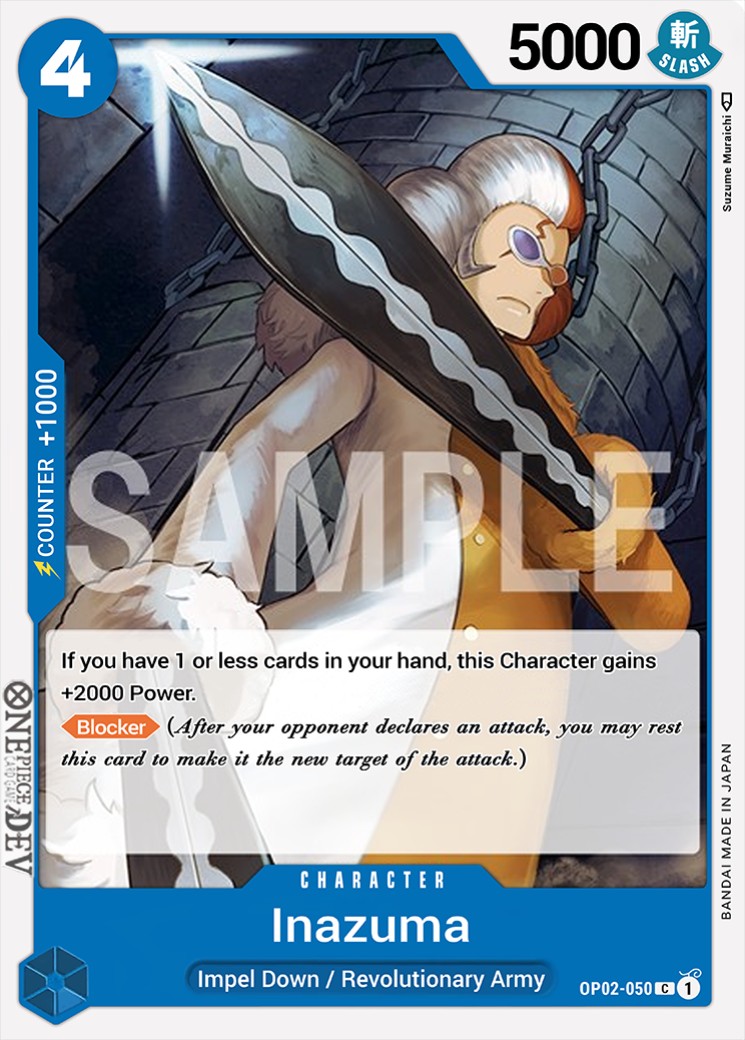 One Piece - Paramount War - Inazuma OP02-050 Rare - WooCards