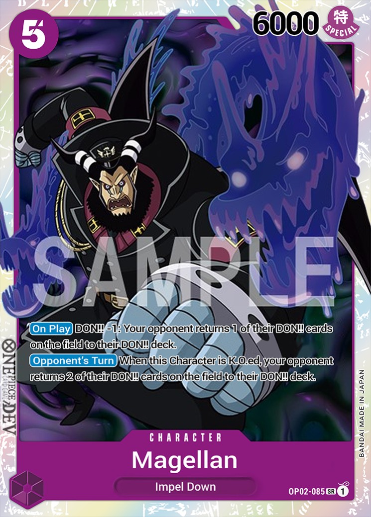 One Piece - Paramount War - Magellan OP02-085 Super Rare V.1 - WooCards