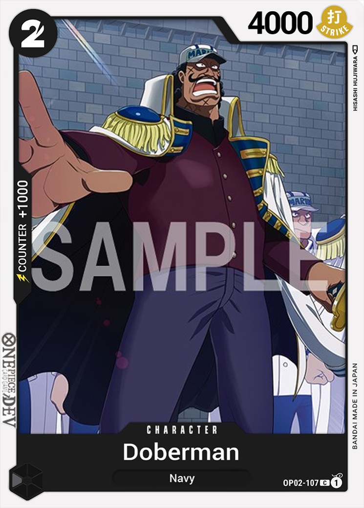 One Piece - Paramount War - Doberman OP02-107 Common - WooCards
