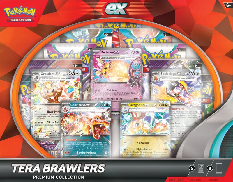 Pokemon TCG: Tera Brawlers Premium Collection Box - WooCards